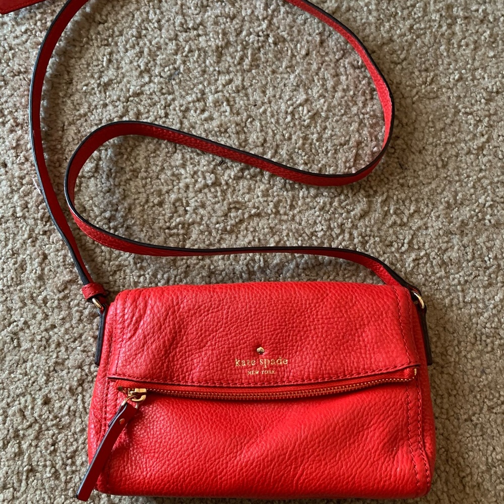 Kate Spade Shoulder/Crossbody Purse - Red - Gem